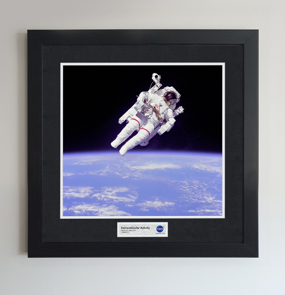 Extravehicular Activity Poster ISS Space Astronomy Printed Double Mount ...