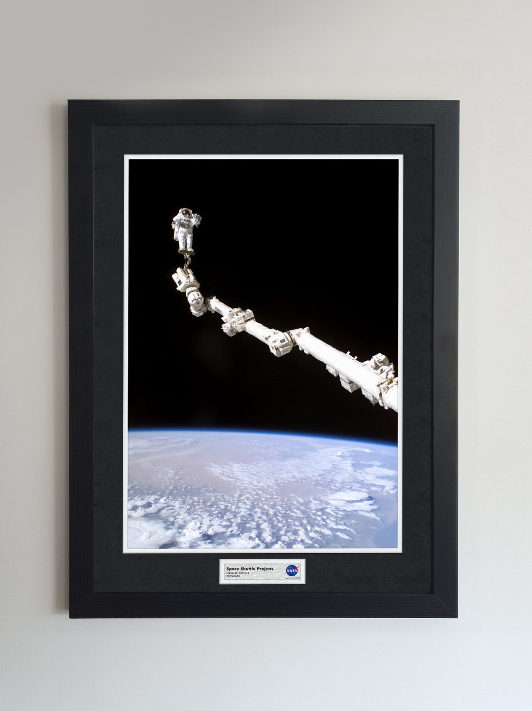 Space Shuttle Projects Poster ISS Space Astronomy Printed Double Mount ...