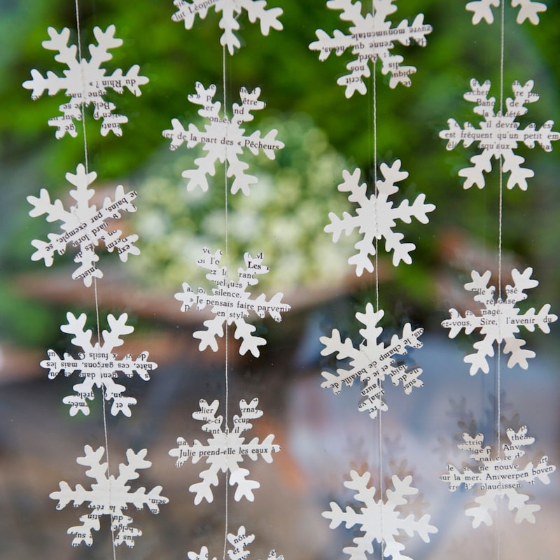 Snowflake Garland - Etsy