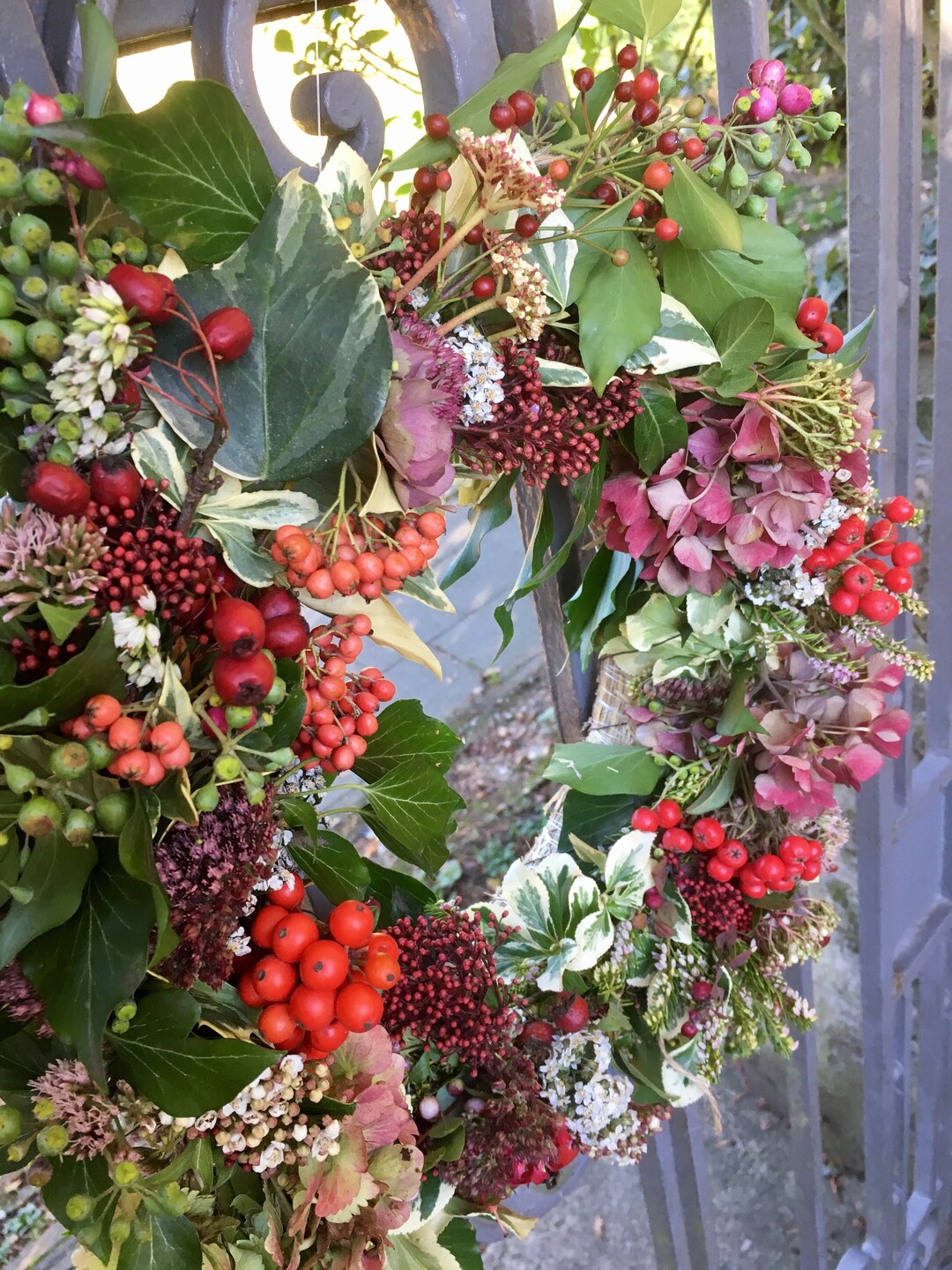 Fall Wreath, Autumn Wreath, Christmas Wreaths for Front Door, Christmas ...