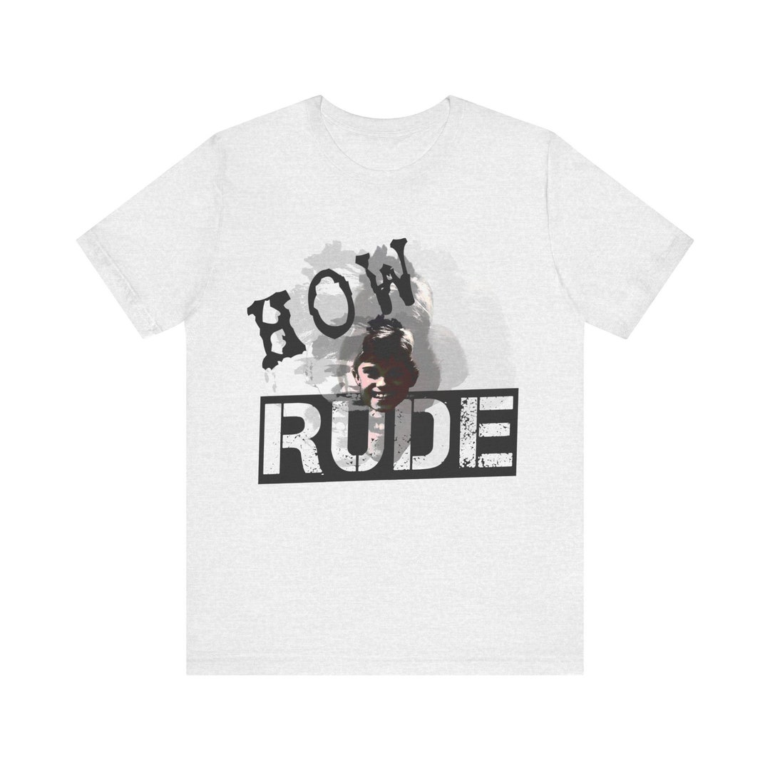 How Rude Fan Art Street Wear Design Tshirt - Etsy