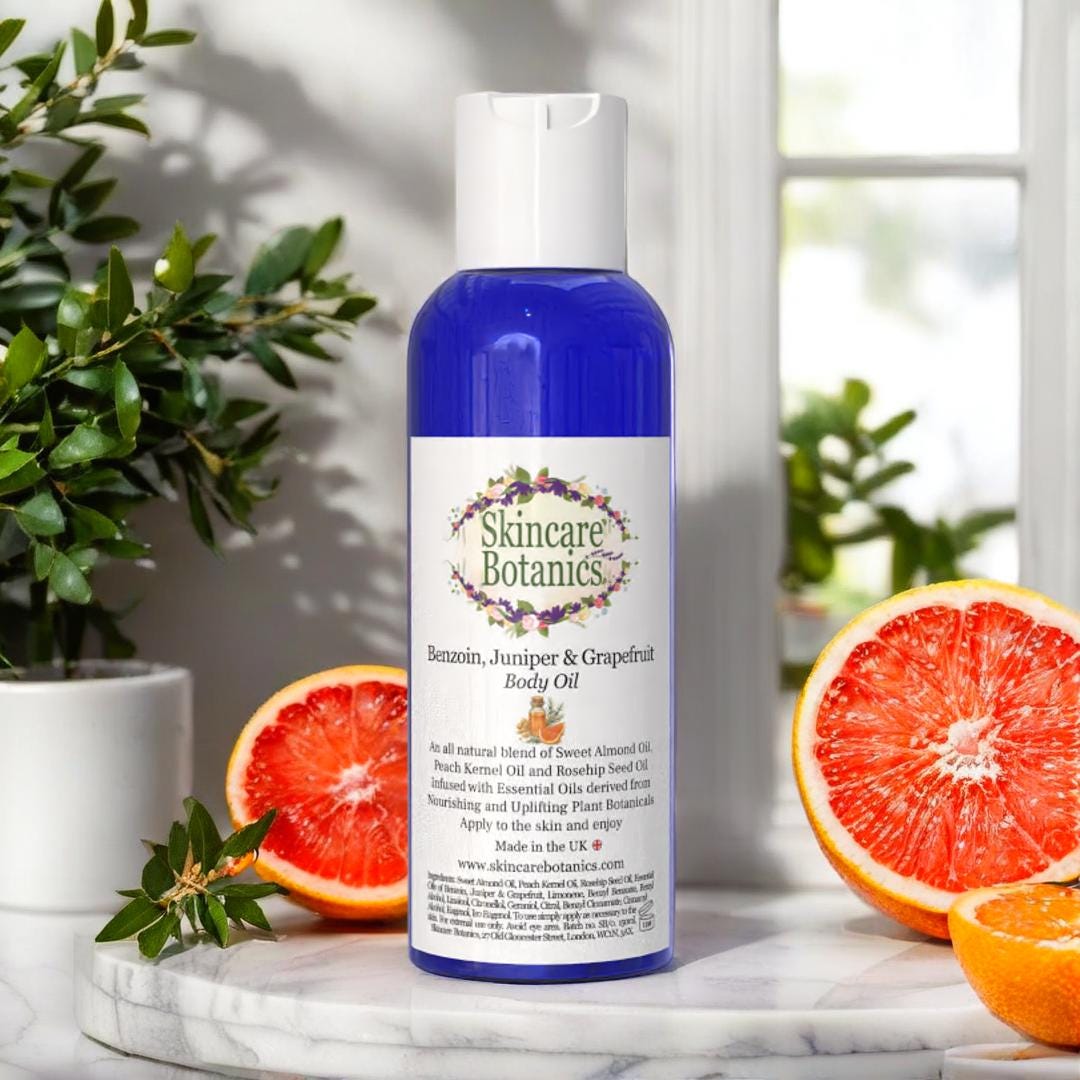 Benzoin, Juniper and Grapefruit Body Oil | Infused With Natural ...