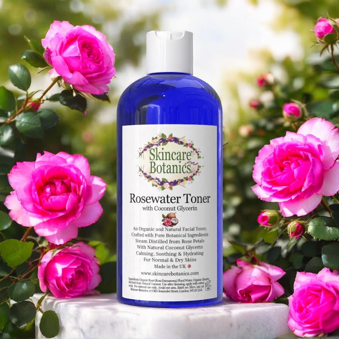 Rosewater and Coconut Glycerin Facial Toner for Skin & Hair | Made With ...