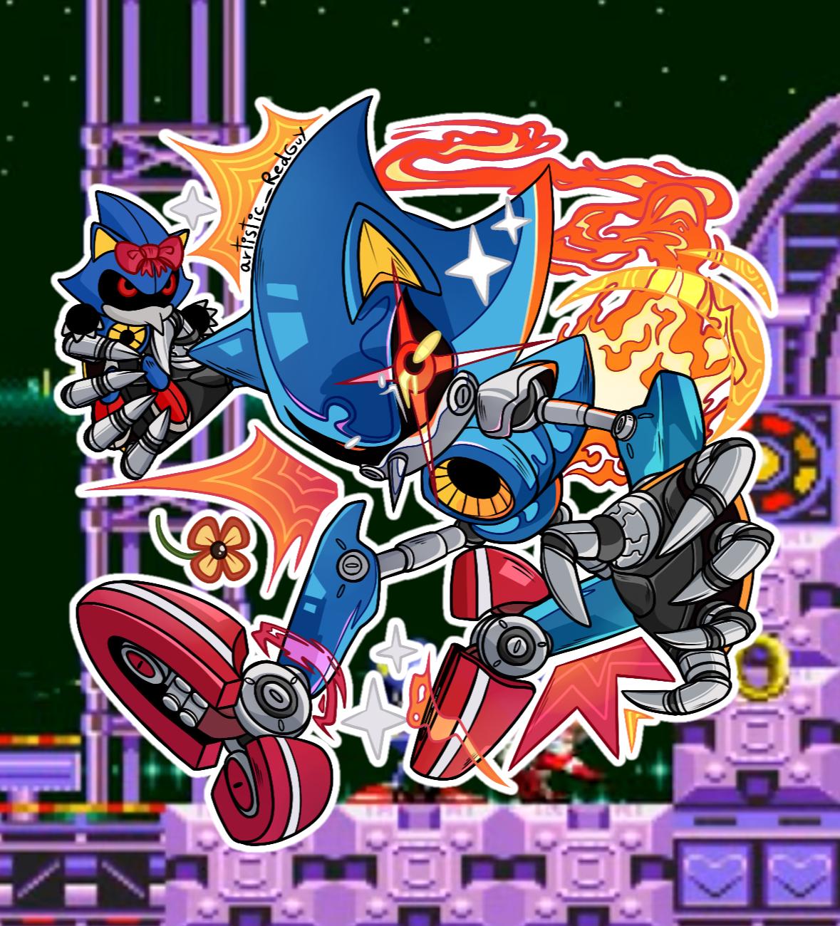The Real Sonic - Metal Sonic Keychains - Etsy