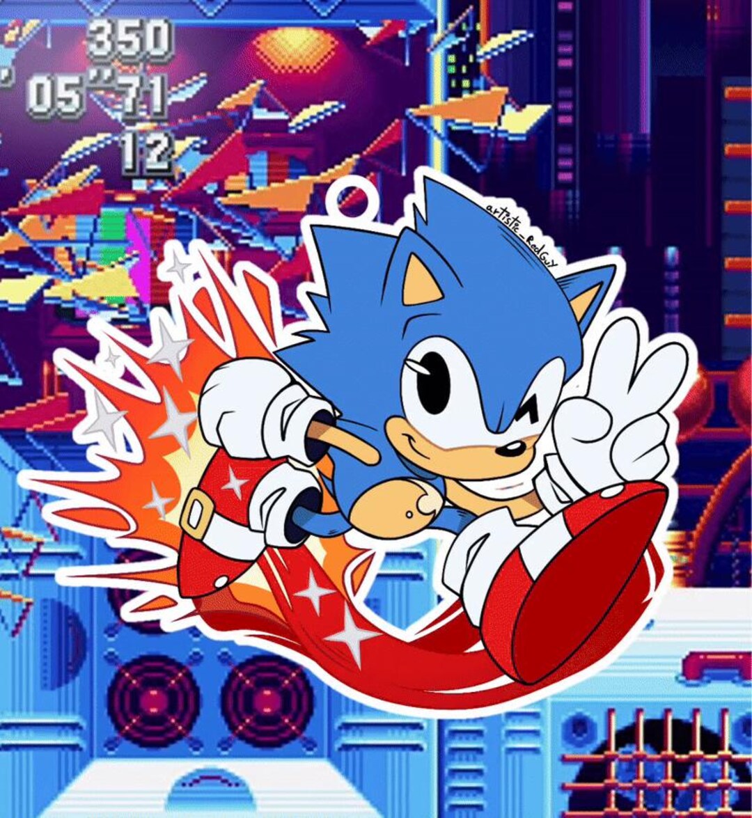The Fastest Thing Alive - Classic Sonic Keychains - Etsy