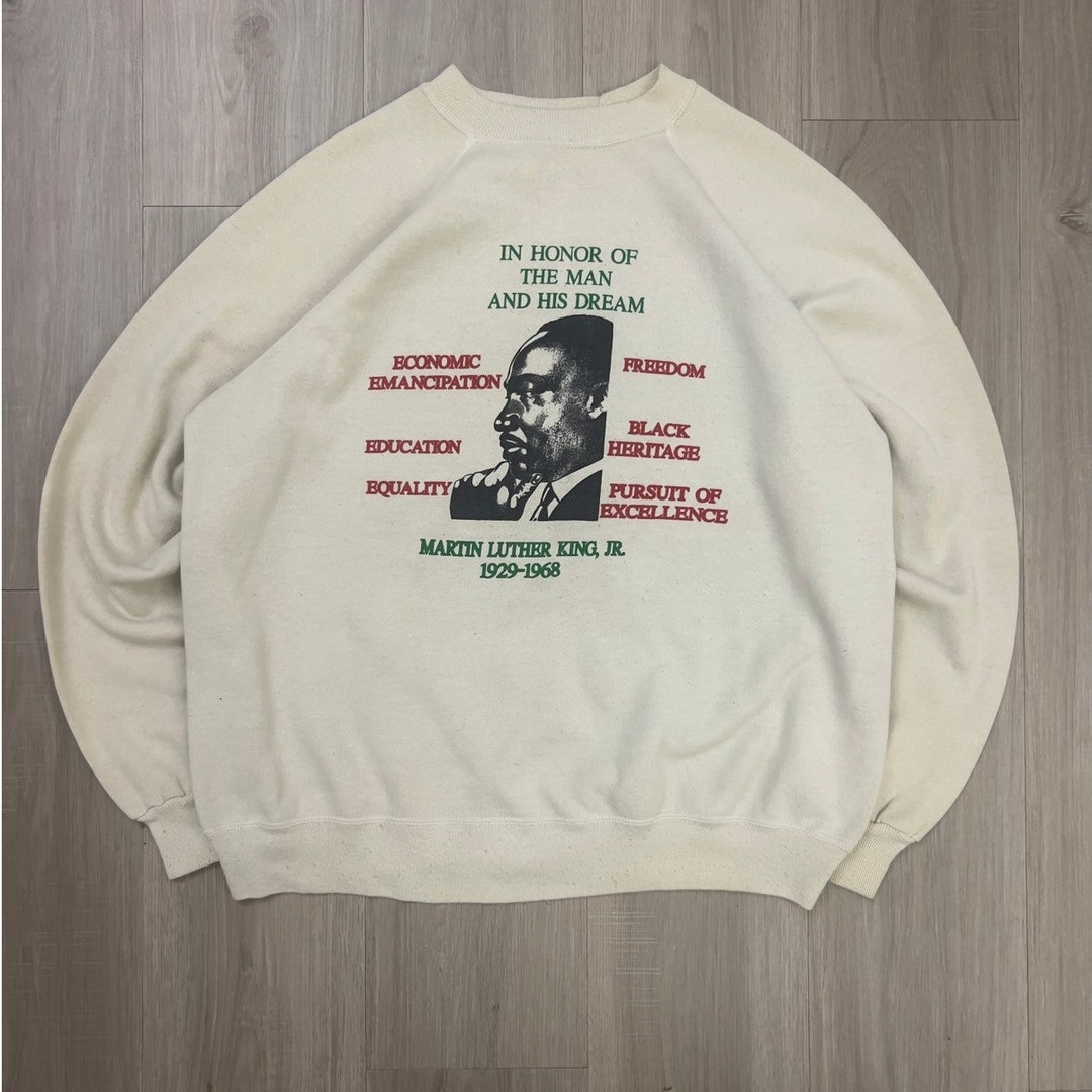 Vintage 90's MLK Martin Luther King Jr Memorial Sweatshirt - Etsy