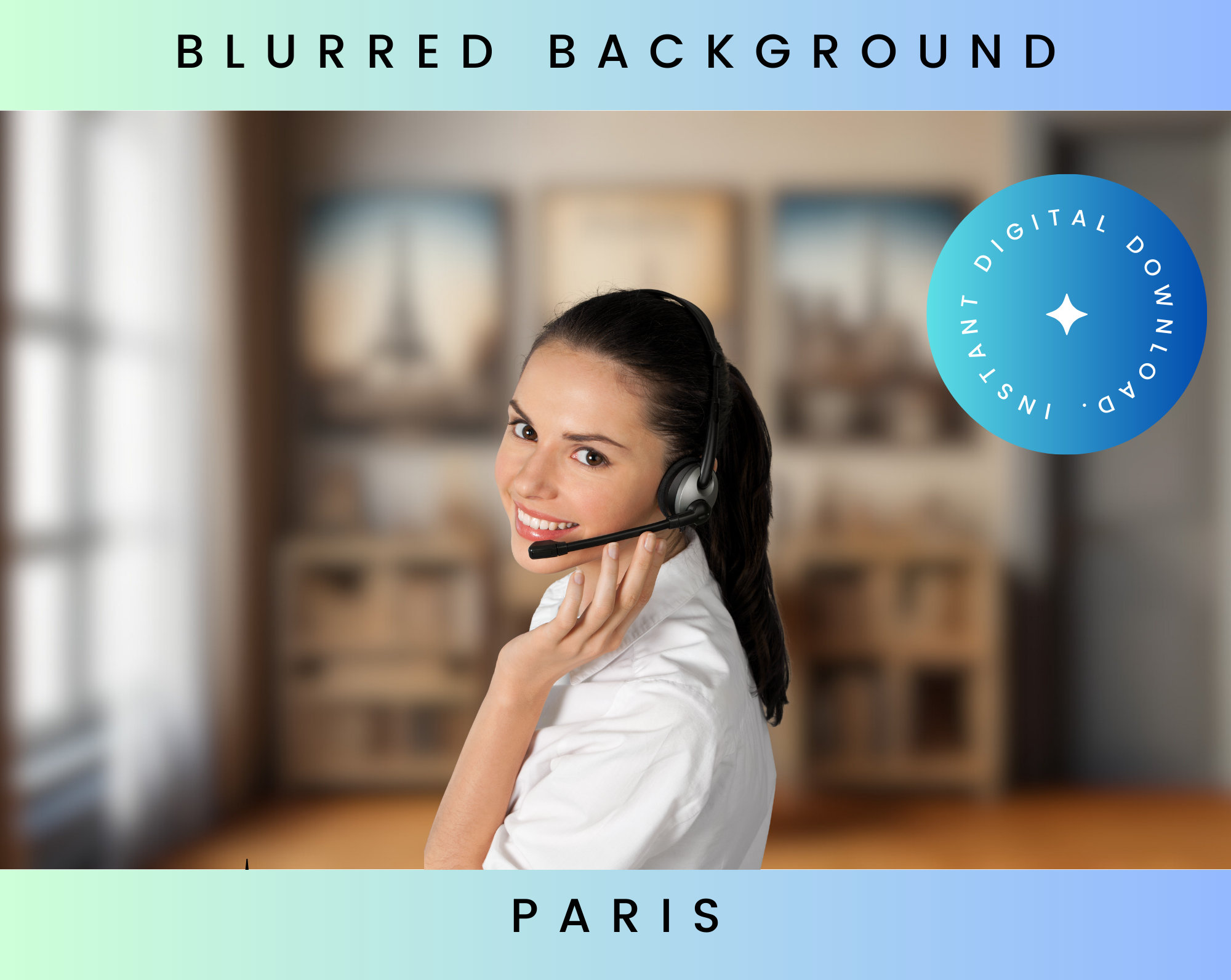 Paris France Zoom Backgrounds, Zoom Background Office, Zoom Background ...