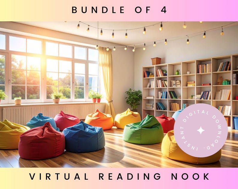 Back to School Teacher Background Bundle |zoom Virtual Classroom Decor ...