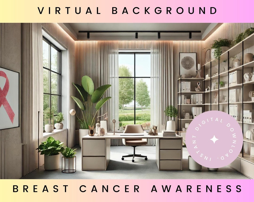 Breast Cancer Awareness, Modern Office, Zoom Backgrounds, Teams ...
