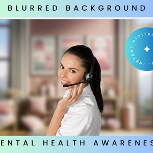 Pink Mental Health Awareness Zoom Backgrounds, Pink Zoom Background ...