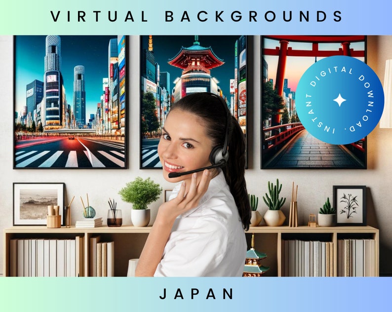 Japan Tokyo Zoom Backgrounds, Zoom Background Office, Zoom Background ...