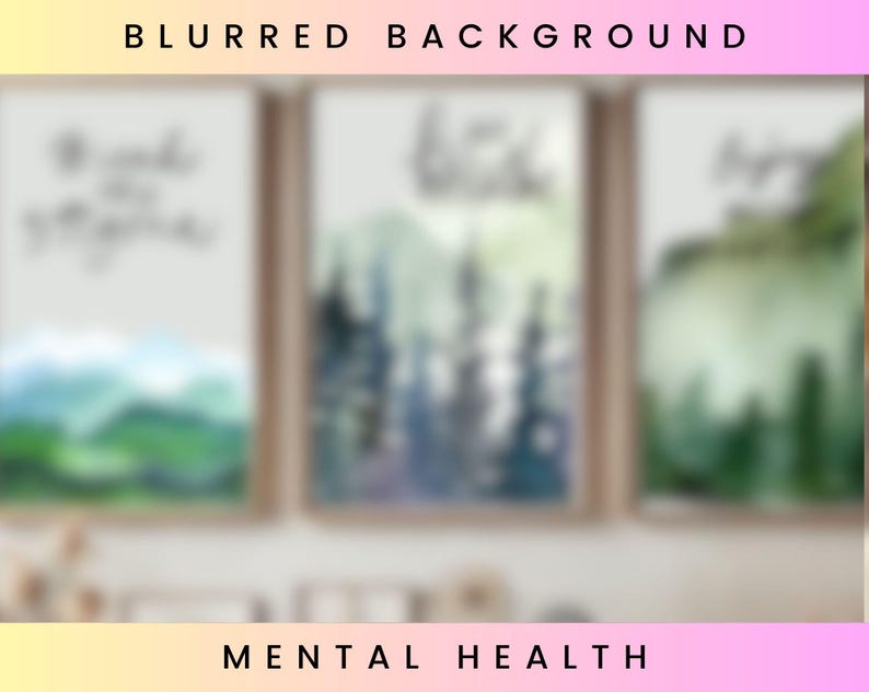 Mental Health Awareness Zoom Backgrounds Therapist Psychologist Framed ...
