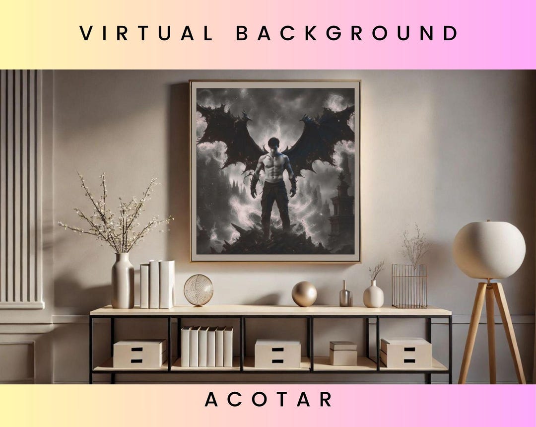 ACOTAR Rhysand Batboy Virtual Background - Etsy