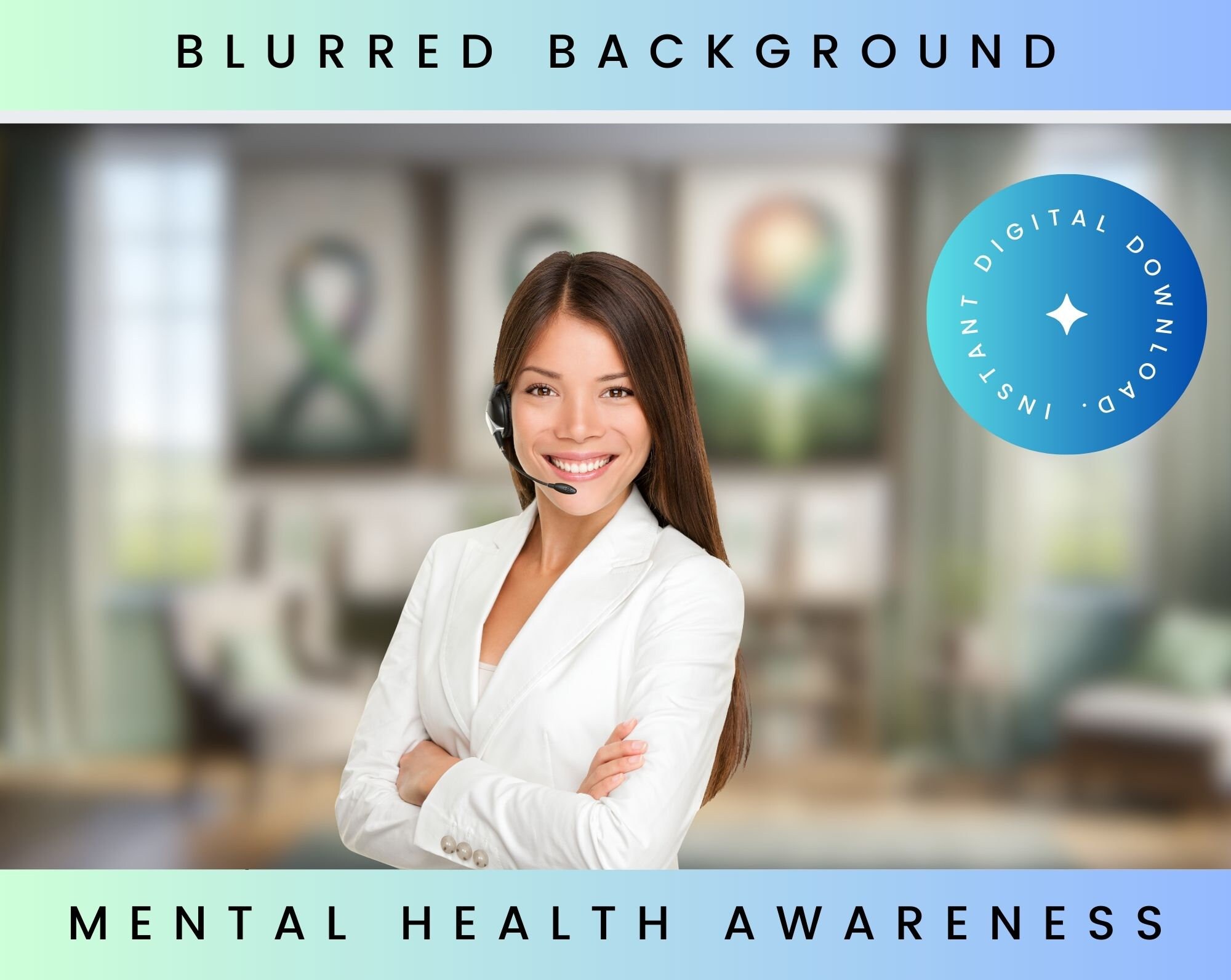 Mental Health Awareness Zoom Backgrounds, Zoom Background Office, Zoom ...