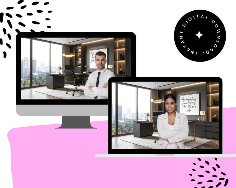 Recruiter Headcount Virtual Office Zoom Background | Bold Modern ...