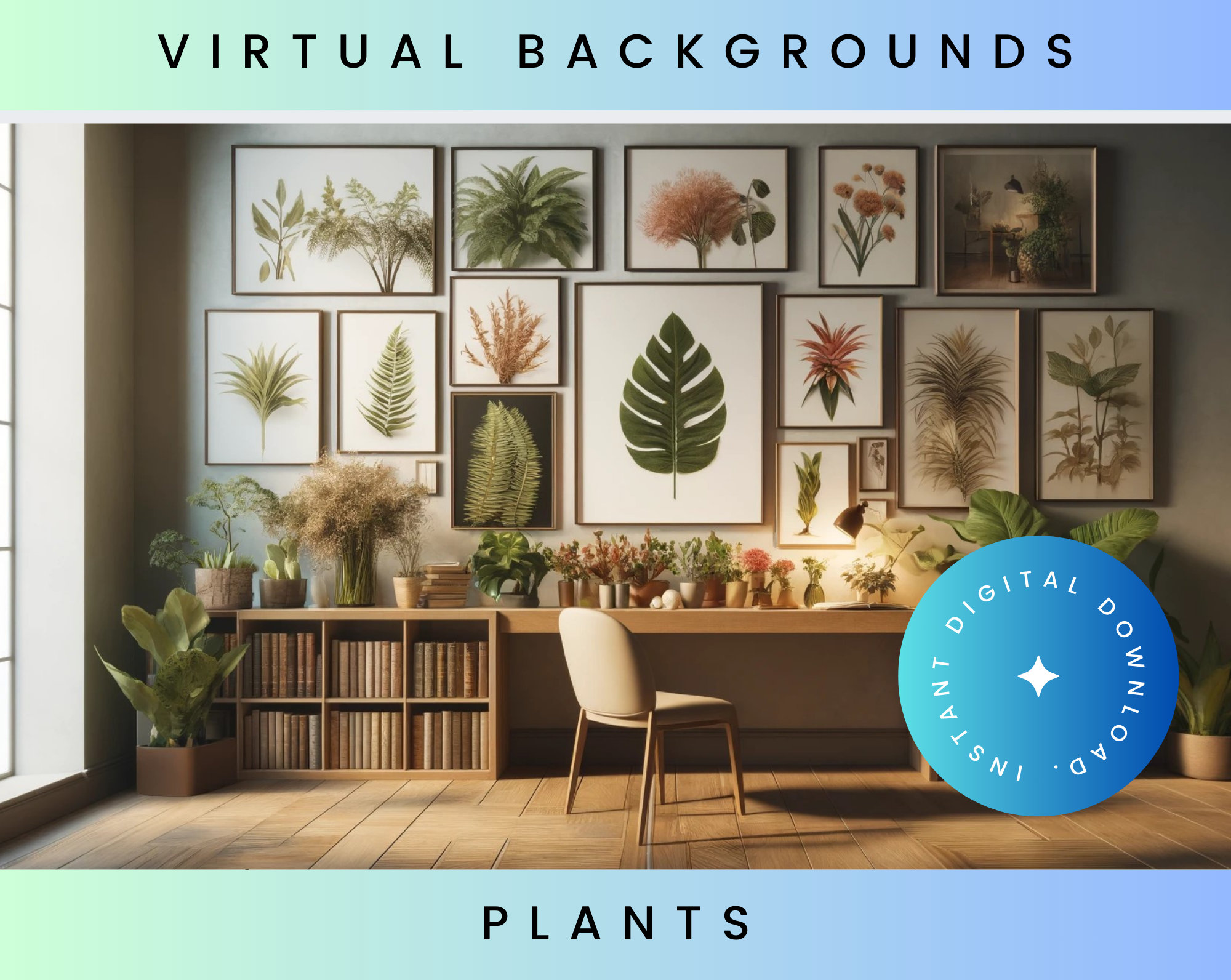 Plants Plant Aesthetic Greenery Zoom Backgrounds, Zoom Background ...