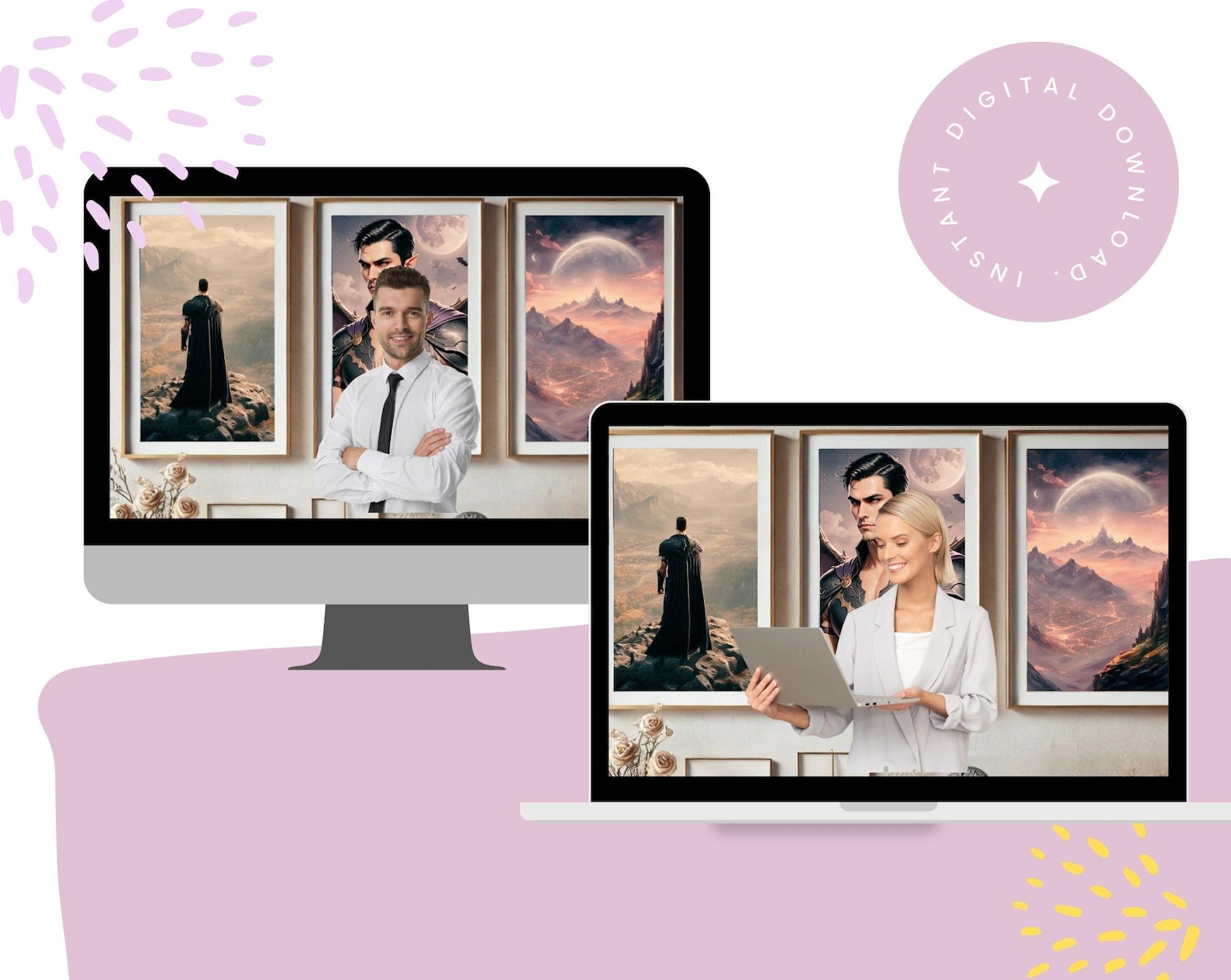 ACOTAR Rhysand Velaris Zoom Background - Etsy