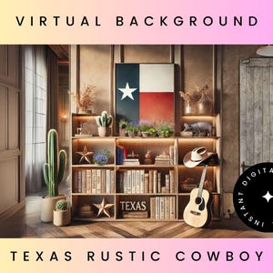 Texas Cowboy Texan Pride Western Ranch Zoom Backgrounds, Desert, Zoom ...