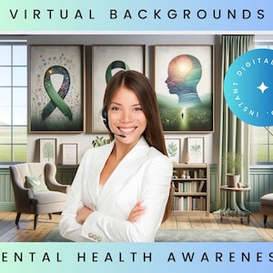 Mental Health Awareness Zoom Backgrounds, Zoom Background Office, Zoom ...