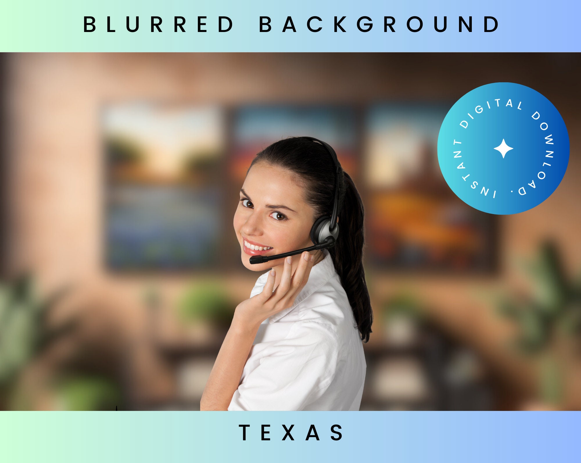 Texas Sunrise Bluebonnet Western Ranch Zoom Backgrounds, Zoom ...