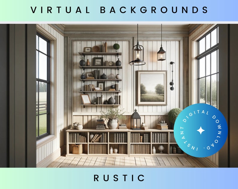 Country Rustic Zoom Backgrounds, Zoom Background Office, Zoom ...