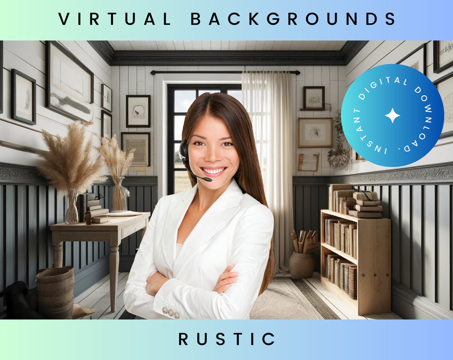 Country Navy Zoom Backgrounds, Zoom Background Office, Zoom Background ...