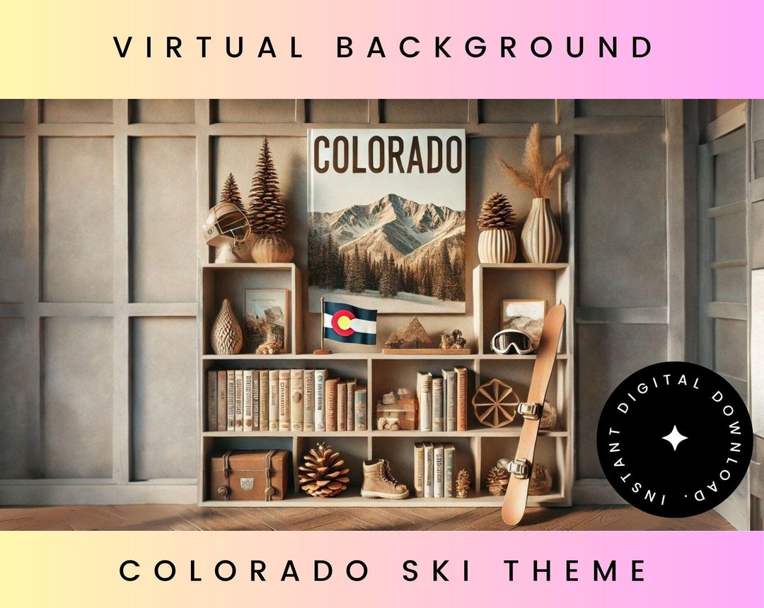 Colorado Zoom Office Background, the Centennial State, Skiing, Natural ...