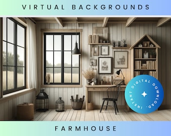 Country Rustic Zoom Backgrounds, Zoom Background Office, Zoom ...