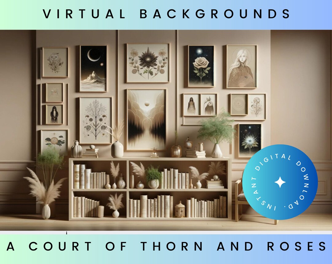 A Court of Thorn and Roses, ACOTAR, Booktok Zoom Backgrounds, Framed ...