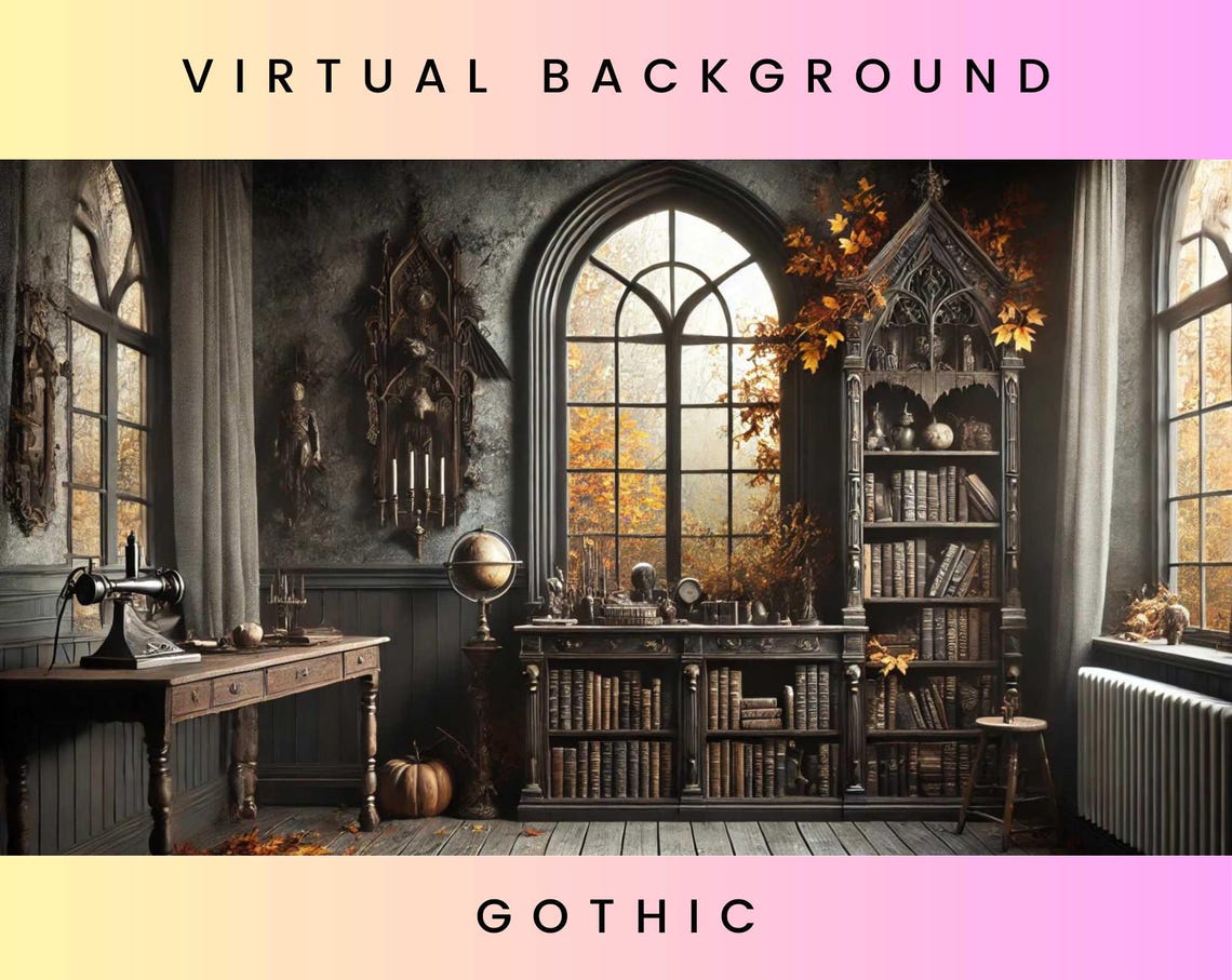 Gothic Farmhouse Creepy Spooky Zoom Background - Etsy