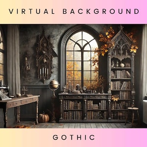 Gothic Farmhouse Creepy Spooky Zoom Background - Etsy
