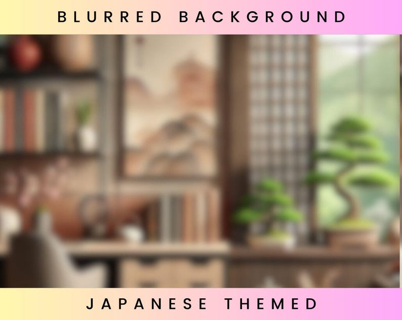 Japanese Japan Zoom Backgrounds Home Office Virtual Meeting Wallpaper ...