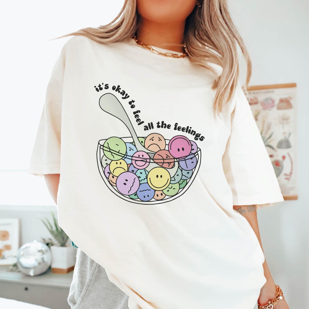 Mental Health Shirt, Feel All the Feels Counselor Teacher, Emotion ...