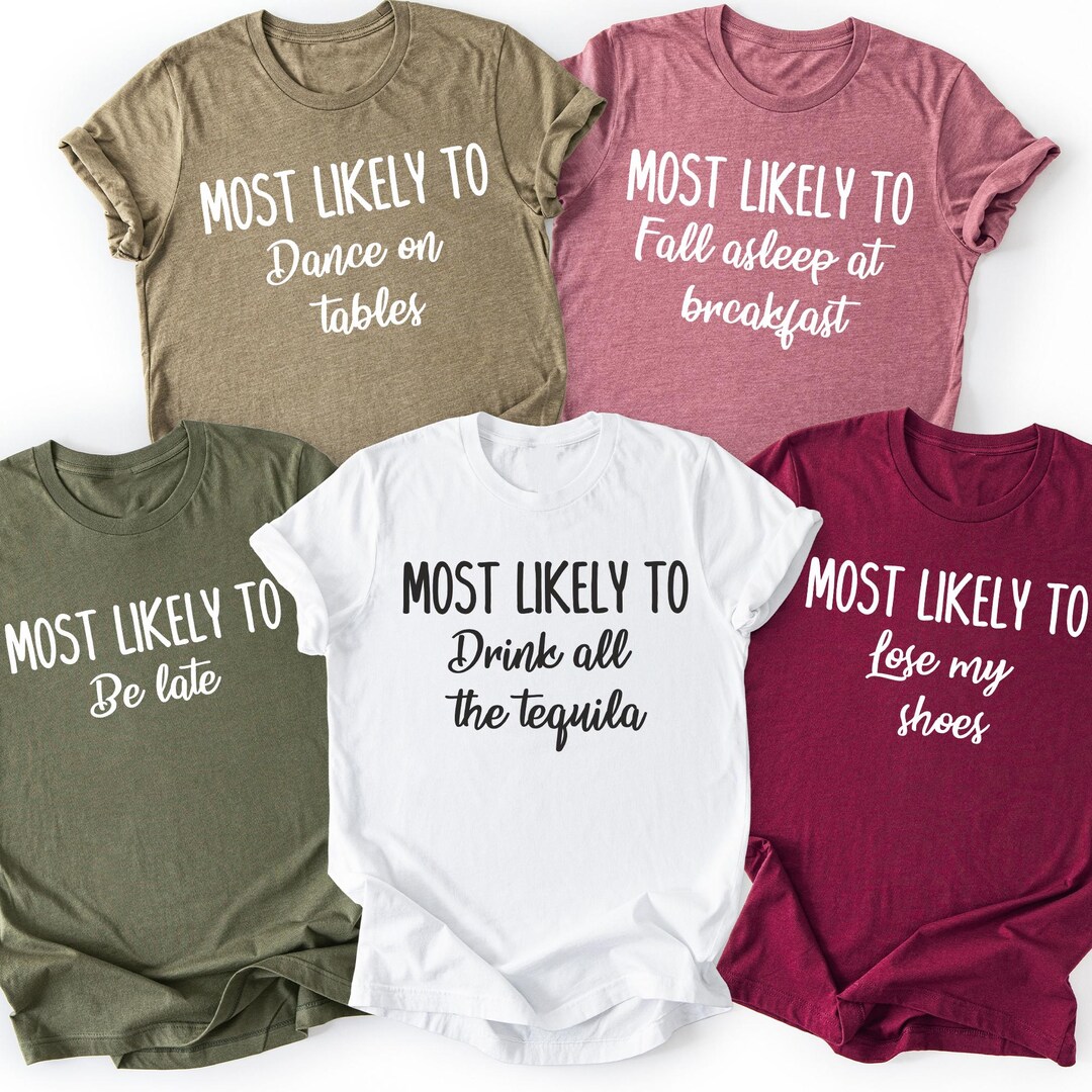 Custom Most Likely to Family Matching Shirt, Funny Vacation Group Shirt ...