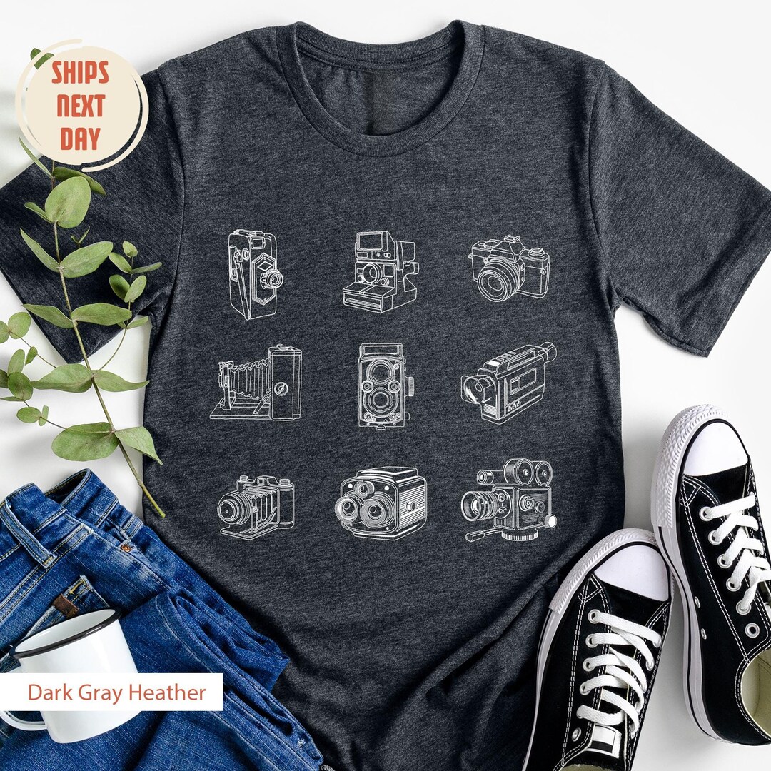 Vintage Camera Shirt for Photographer, Photography Shirt, Cameraman ...