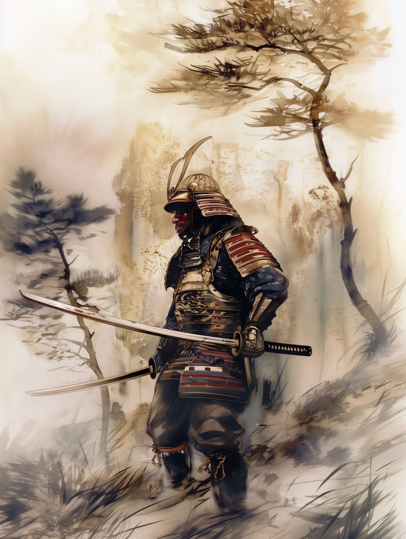 Samurai Poster - Etsy