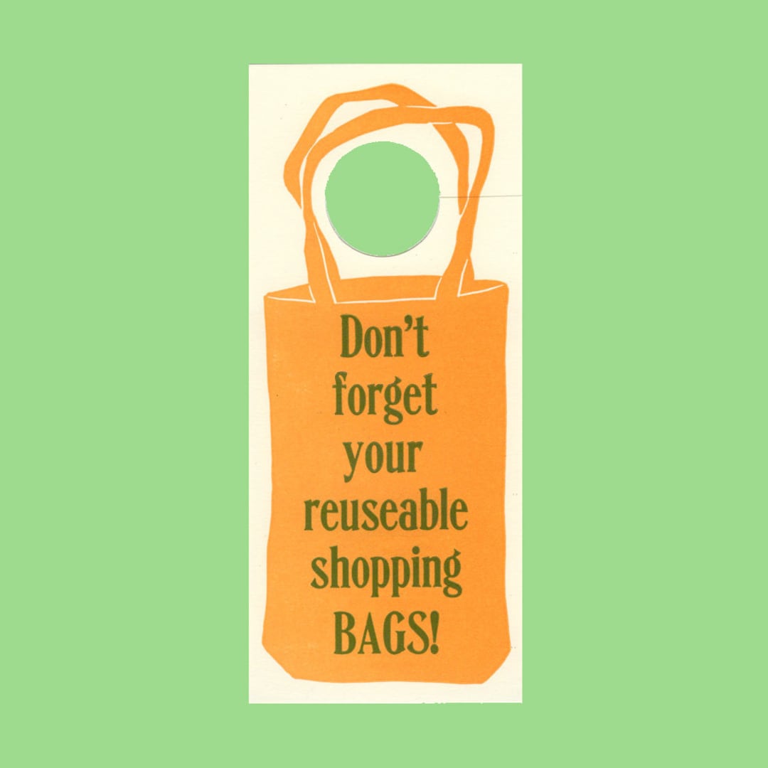 Letterpress Bag Reminder - Etsy