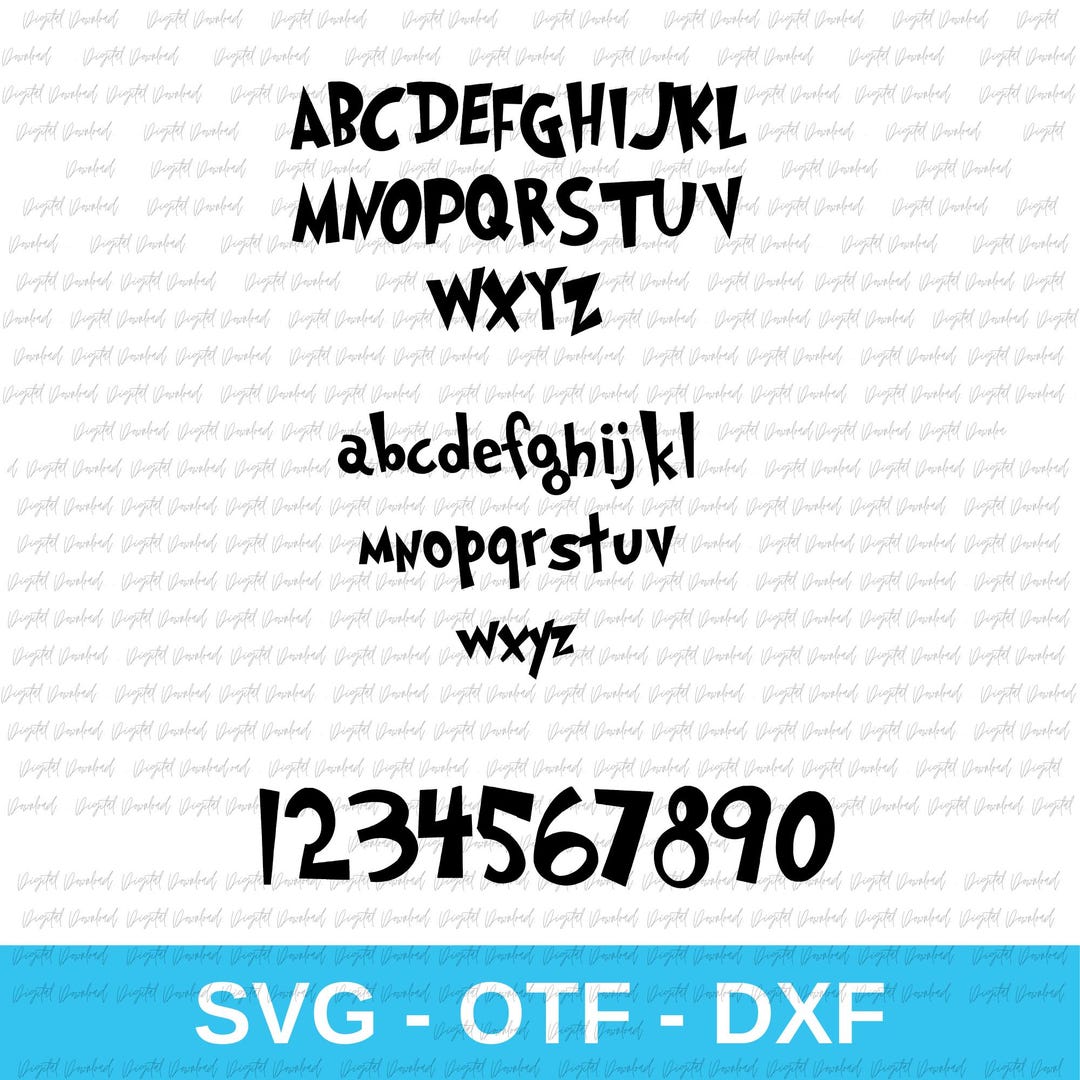 Dr. Seuss Alphabet FONT SVG | Dr. Seuss Day, Dr. Seuss Alphabet ...