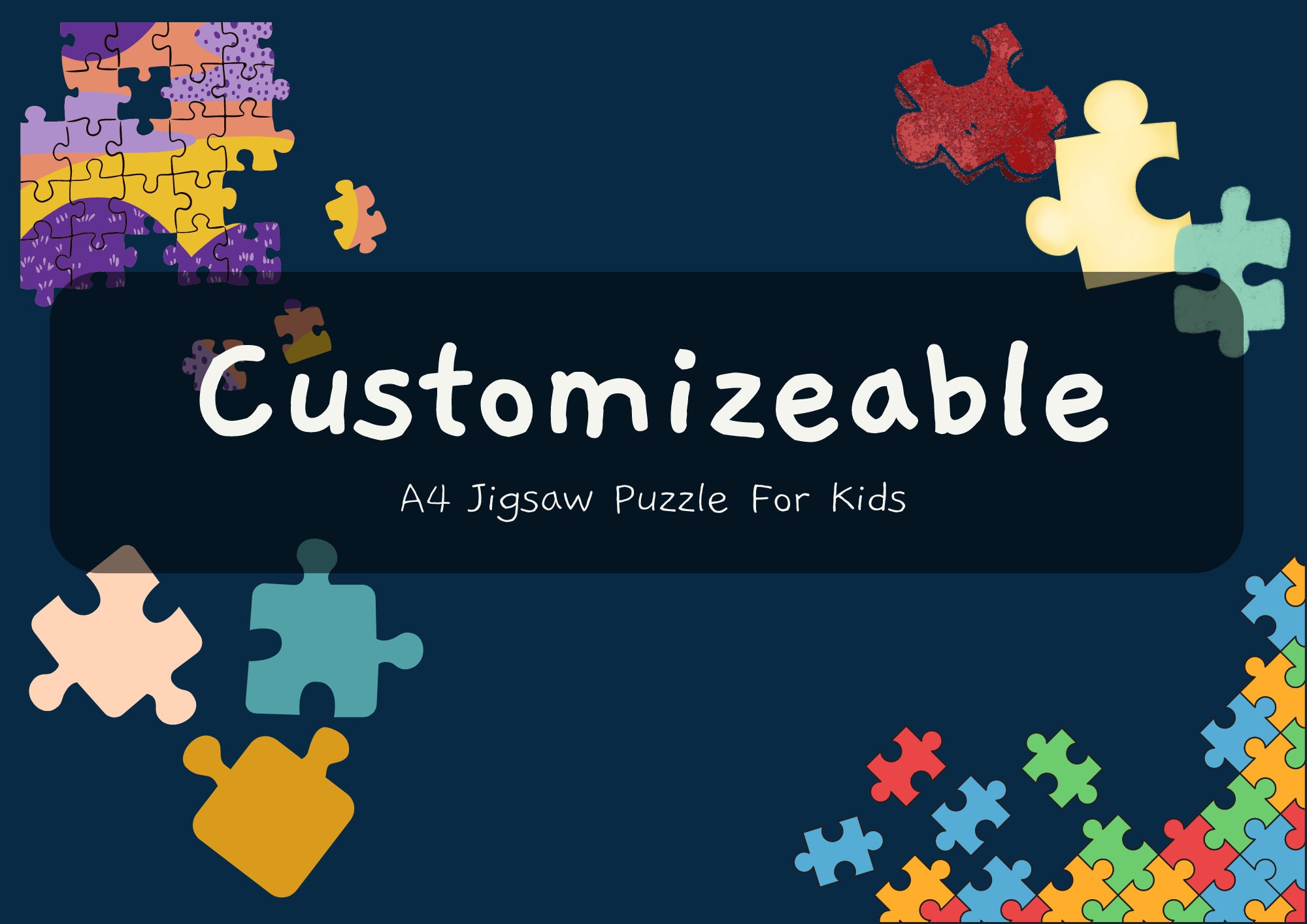 Create Your Own Printable Puzzle Custom Puzzle Design Jigsaw Puzzle for ...