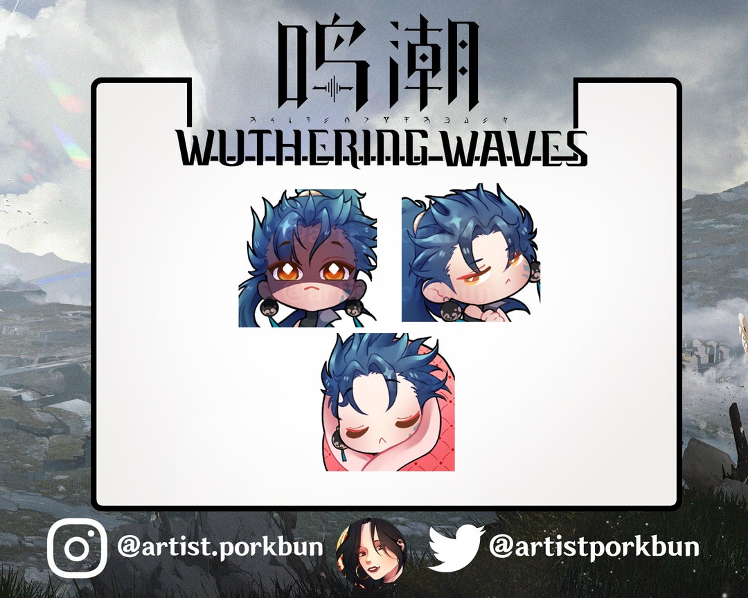 Wuthering Waves Jiyan Emotes for Twitch/discord/youtube - Etsy