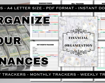 Financial Planning Tools Personal Budget Tracker Digital Planner - Etsy