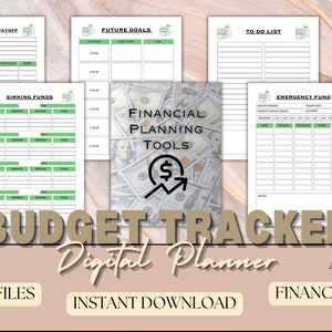 Financial Planning Tools Personal Budget Tracker Digital Planner - Etsy