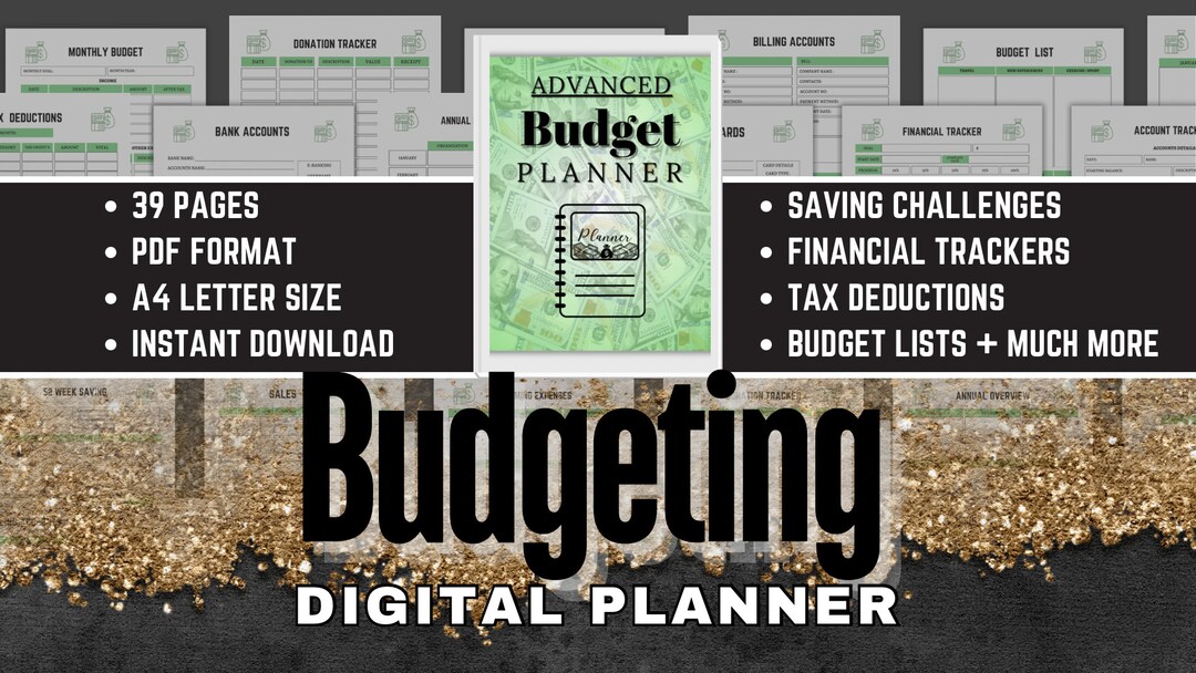 Advanced Budgeting Digital Planner - Etsy