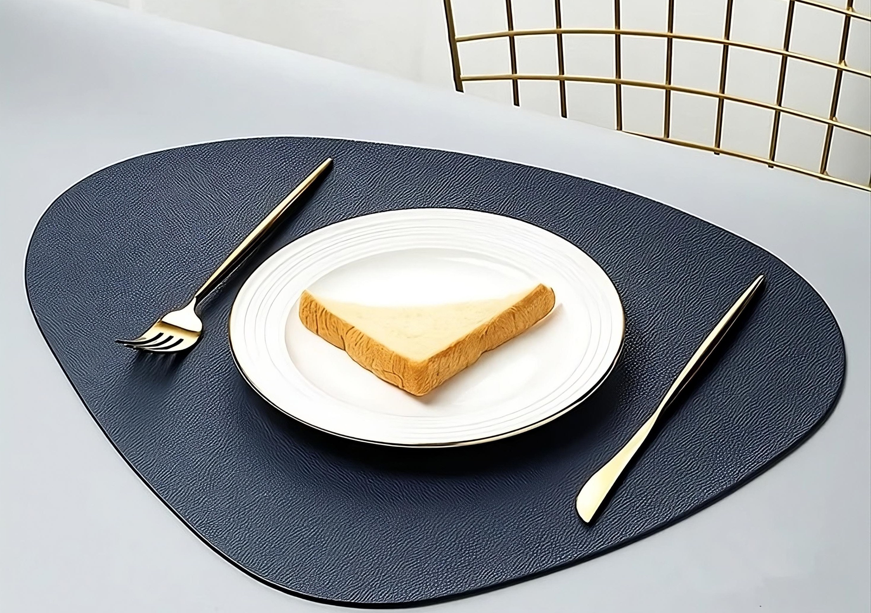 Western Style Leather Placemat Waterproof, Heat Insulated, Non-slip ...