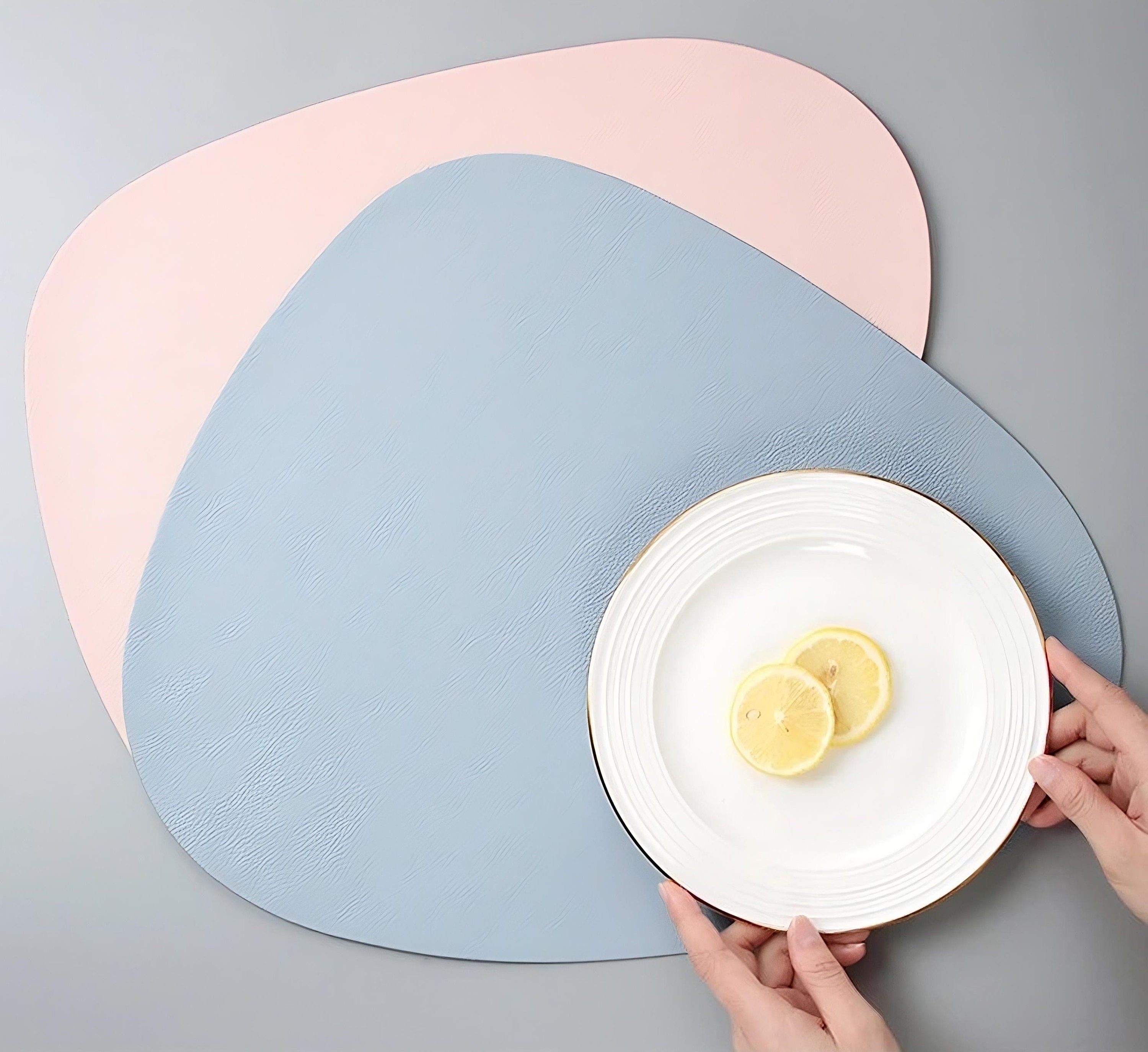 Western Style Leather Placemat Waterproof, Heat Insulated, Non-slip ...