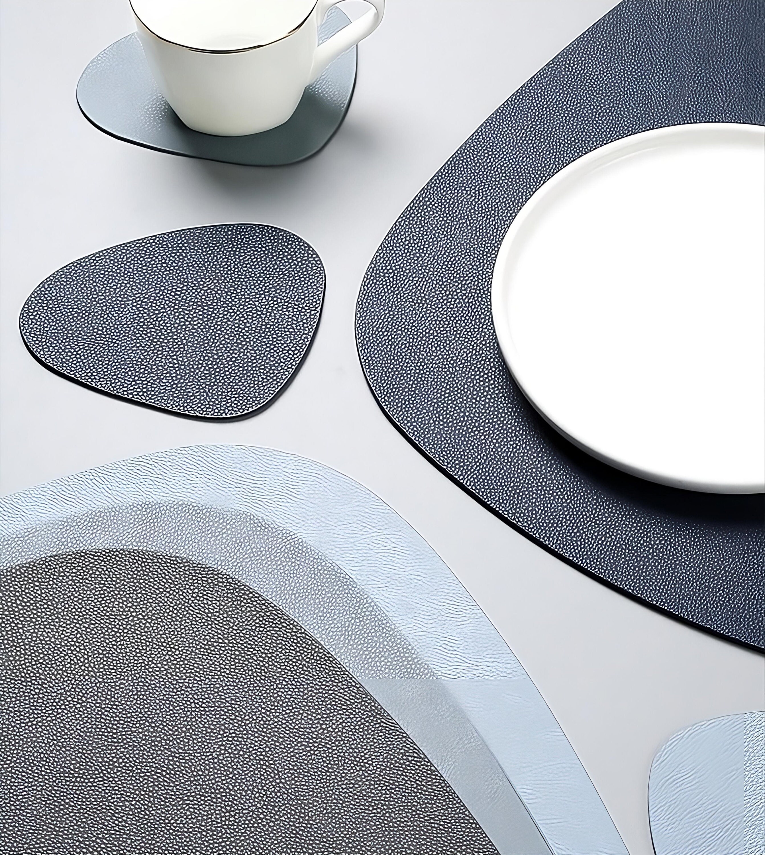 Western Style Leather Placemat Waterproof, Heat Insulated, Non-slip ...