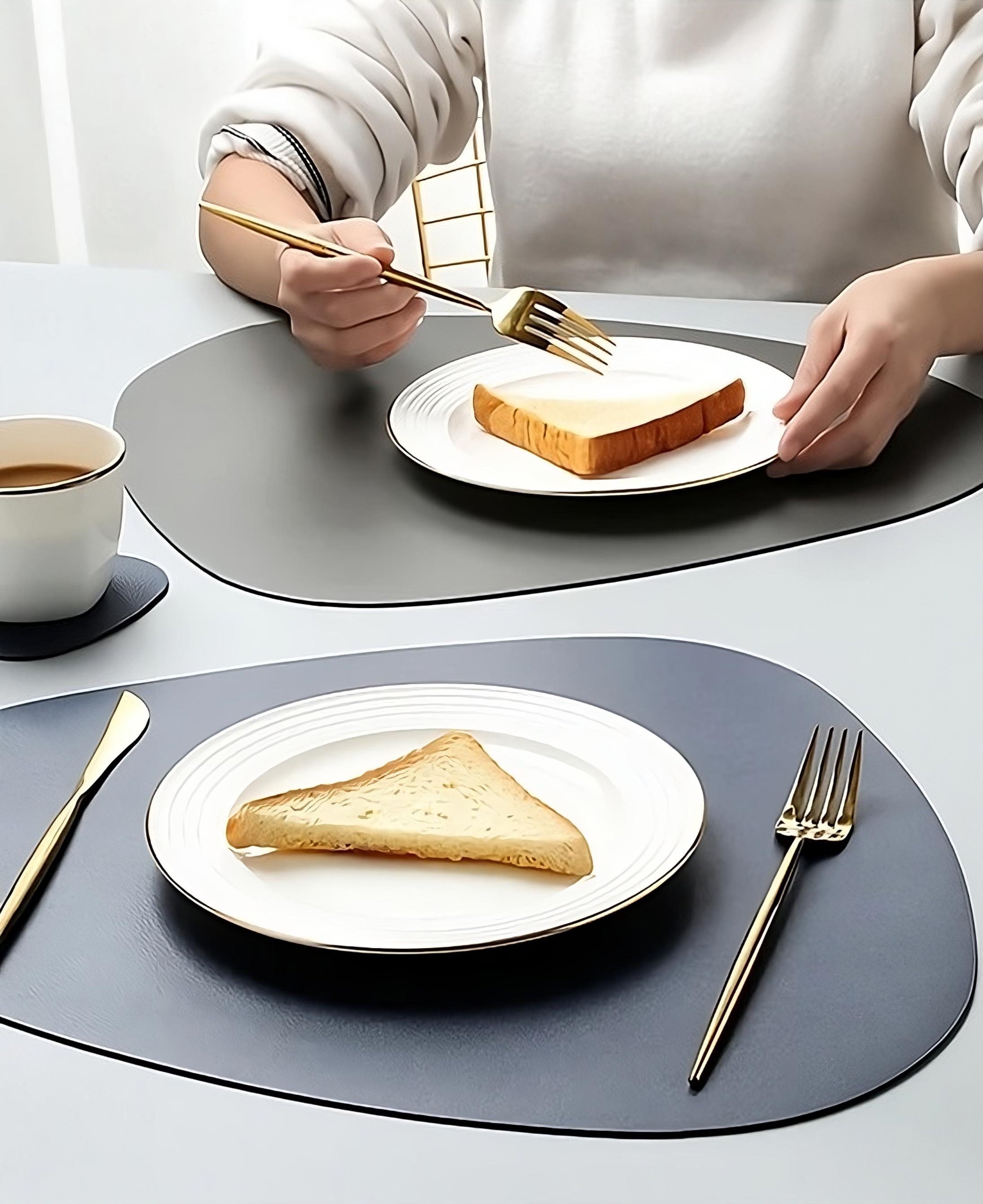 Western Style Leather Placemat Waterproof, Heat Insulated, Non-slip ...