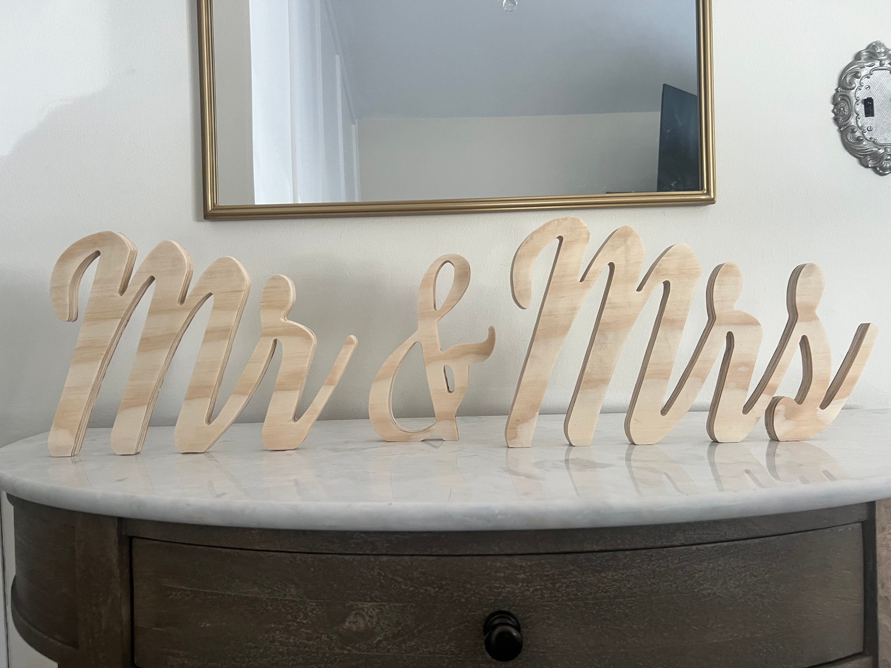 MR & MRS Tabletop, Wedding Decor, Dais Table, Sweetheart Table - Etsy