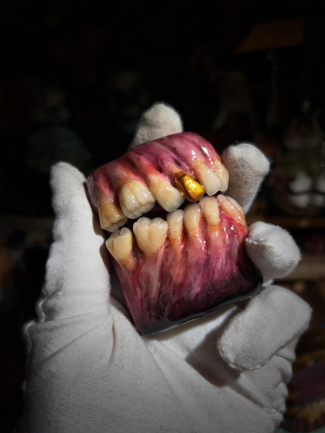 Goth Bloody Horror Art Teeth Handcrafted Zippo Lighter Case Cigarette ...