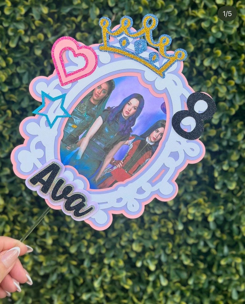 Descendants Cake Topper - Etsy